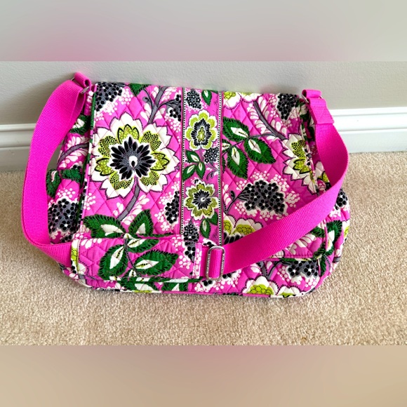 Vera Bradley | Bags | Vera Bradley Diaper Messenger Bag With Flap ...